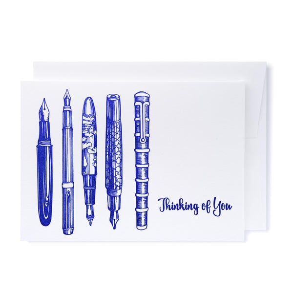 Greeting Card "Thinking Pens" - elizabethW
