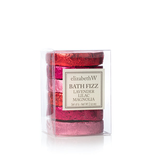 elizabethW Magnolia, Lavender, Lilac Set of 6 Fizz Tablets